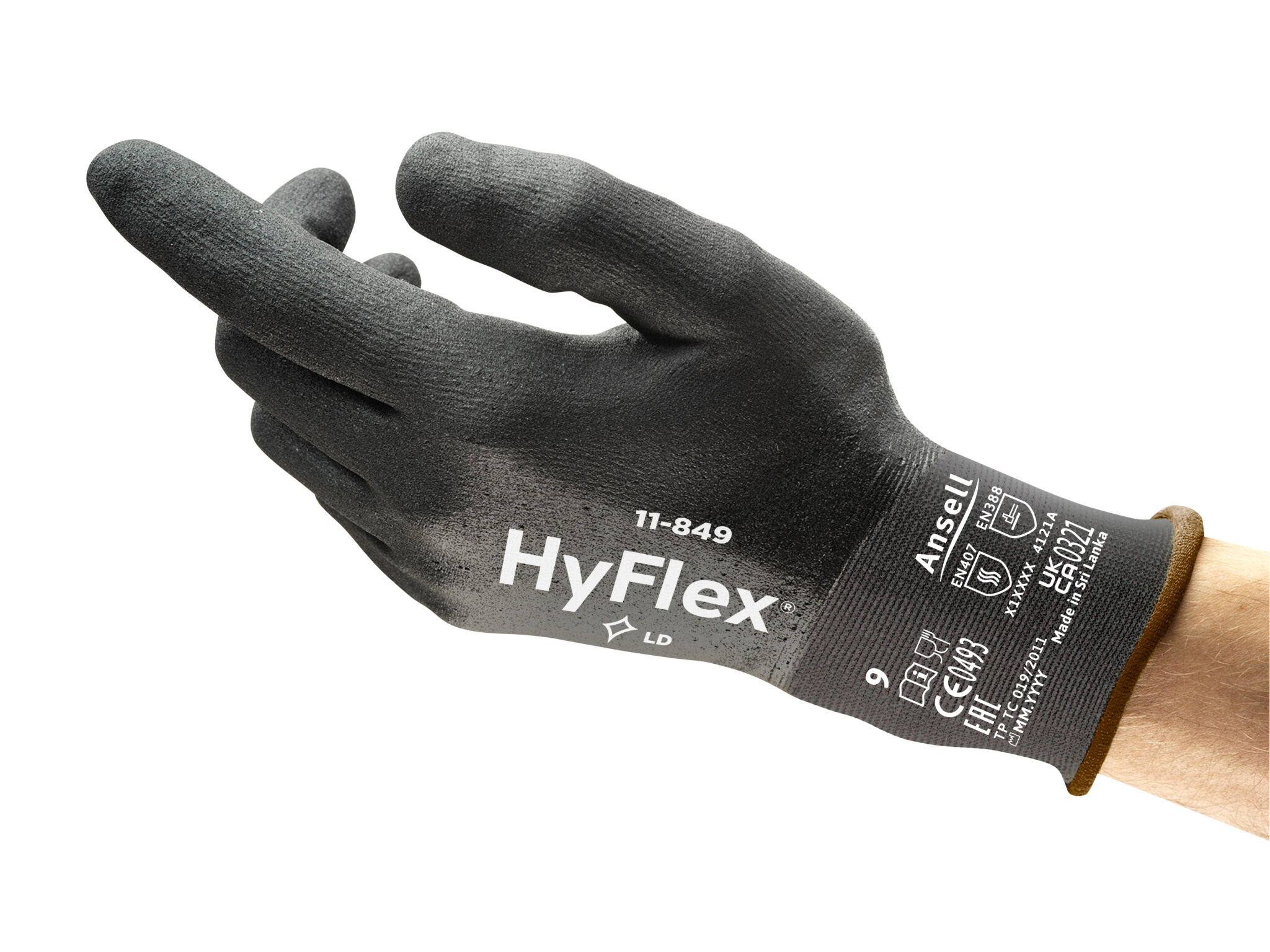 GANTS ANSELL HYFLEX 11-819 Antistatique 12 PAIRE - Wemmel Tools